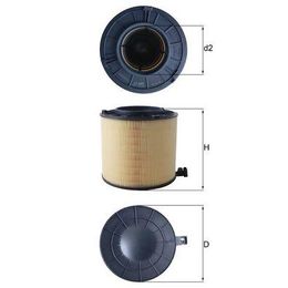 Mahle Luftfilter lx4406 Filtereinsatz 152mm f&uuml;r CUPRA