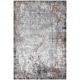Dieter Knoll Collection Dieter Knoll Webteppich Poseidon, Grau, Mehrfarbig, Textil, Naturmaterialien, Abstraktes, rechteckig, 160x230 cm, Oeko-Tex&reg; Standard 100, Teppiche & B&ouml;den, Teppiche, Moderne Teppiche