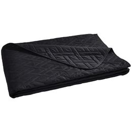 Novel Tagesdecke, Schwarz, Kunststoff, Textil, Abstraktes, 220x240 cm, pflegeleicht, atmungsaktiv, Schlaftextilien, Bettw&auml;sche, Tagesdecken