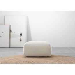 Hocker Home Affaire "Glimminge auch in Breitcord, Feincord und Easy care-Bezug", wei&szlig;, H:71cm T:80cm, 96% Polyester, 4% Polyacryl, Hocker, Hocker, passend zur Serie "Glimminge"