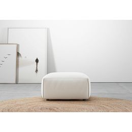 Hocker Home Affaire "Glimminge auch in Breitcord, Feincord und Easy care-Bezug", wei&szlig;, H:71cm T:80cm, 100% Polyester, Hocker, Hocker, passend zur Serie "Glimminge"