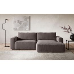 Ecksofa COTTA "Lasso L-Form, B: 288 cm", espresso, B:288cm, Sofas, Ecksofa, XL-Sofa mit Wellenunterfederung