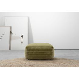 Hocker Home Affaire "Glimminge auch in Breitcord, Feincord und Easy care-Bezug", gr&uuml;n (pistazie), H:71cm T:80cm, 100% Polyester, Hocker, Hocker, passend zur Serie "Glimminge"