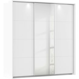 Kleiderschrank OTTO HOME "Mehrzweckschrank Aktenschrank M&ouml;bel Mietswohnung Schlafzimmer CORTONA", wei&szlig; (alpinwei&szlig;), B:211cm H:214cm T:64cm, Holzwerkstoff, Schr&auml;nke, Kleiderschrank, inkl. Passepartout und Zubeh&ouml;r, optionale Beleuchtung MADE IN GERMANY