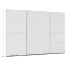 Schwebet&uuml;renschrank OTTO HOME "Kleiderschrank Schrank Garderobe AGORDO mit Dekor- oder Hochglanzfront", wei&szlig; (alpinwei&szlig;, griffleisten alufarbig), B:360cm H:229cm T:62cm, Holzwerkstoff, Schr&auml;nke, Schwebet&uuml;renschrank, in 4 Breiten und 2 H&ouml;hen MADE IN GERMANY