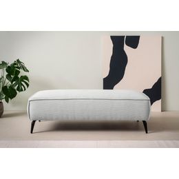 Hocker OTTO HOME "TVINNU", grau (hellgrau), B:140cm H:44cm T:65cm, Hocker, Hocker, zur Serie TVINNU, gem&uuml;tlicher Sitzkomfort, rechteckig, schwarze F&uuml;&szlig;e
