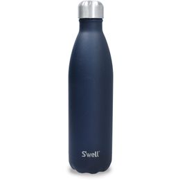 S'well Isolierflasche S'WELL "S'well Topaz", blau (azurite), H:31cm, Edelstahl, Trinkflaschen, Isolierflasche, 750 ml