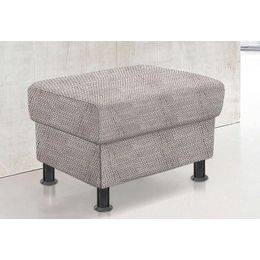 Hocker Trendmanufaktur "Rondo, Polsterhocker zur Serie, Breite 67 cm, F&uuml;&szlig;e schwarz", beige (sand, beige), B:67cm H:46cm T:53cm, Kunstleder SOFTLUX;Microfaser PRIMABELLE (100% Polyester);NaturLEDER (echtes Rindsleder);Struktur (54% Polyacryl, 46% Polyester), Hocker, Hocker, Fu&szlig;hocker wahlweise mit Federkern, in verschiedenen Bez&uuml;gen bestellbar