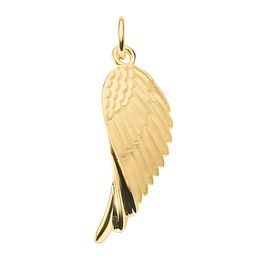 Adelia&acute;s Kettenanh&auml;nger ADELIA&acute;S "Anh&auml;nger Fl&uuml;gel 925 Silber vergoldet", gold, Schmuckanh&auml;nger, Damen, Silber 925 (Sterlingsilber), Kettenanh&auml;nger, Goldanh&auml;nger Fl&uuml;gel
