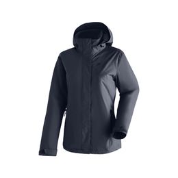 Regenjacke Maier Sports "Metor Therm Rec W", Damen, Gr. 18, dunkelblau, 100% Polyester, Rundhals, Jacken Regenjacke, warme Damen Jacke mit Kapuze, Winterjacke wasserdicht atmungsaktiv