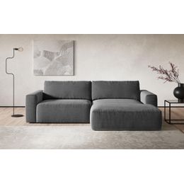 Ecksofa COTTA "Lasso L-Form, B: 288 cm", anthrazit, B:288cm, Sofas, Ecksofa, XL-Sofa mit Wellenunterfederung
