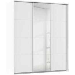 Kleiderschrank OTTO HOME "Mehrzweckschrank Aktenschrank M&ouml;bel Mietswohnung Schlafzimmer CORTONA", wei&szlig; (alpinwei&szlig;), B:211cm H:233cm T:64cm, Holzwerkstoff, Schr&auml;nke, Kleiderschrank, inkl. Passepartout und Zubeh&ouml;r, optionale Beleuchtung MADE IN GERMANY