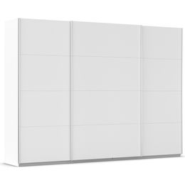 Schwebet&uuml;renschrank OTTO HOME "Kleiderschrank Schrank Garderobe AGORDO mit Dekor- oder Hochglanzfront", wei&szlig; (alpinwei&szlig;, griffleisten alufarbig), B:315cm H:229cm T:62cm, Holzwerkstoff, Schr&auml;nke, Schwebet&uuml;renschrank, in 4 Breiten und 2 H&ouml;hen MADE IN GERMANY