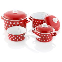 Topf-Set GSW, rot, T&ouml;pfe, Induktion