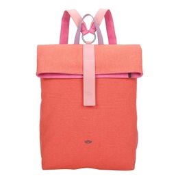 Sportrucksack Fritzi aus Preussen "Izzy03", Damen, Gr. B/H/T: 18cm, orange, Baumwolle, Kunstfaser, Rucks&auml;cke, mit stufenlosvertellbaren Tr&auml;gern