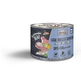 MAC's Cat Feinschmecker Fasan, Forelle & Schwein Katzen-Nassfutter getreidefrei 6x200g
