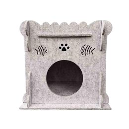 Aum&uuml;ller Katzenturm Purr Tower hellgrau 40x40x40 cm