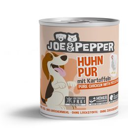 Joe & Pepper Dog Huhn pur mit Kartoffeln Hunde-Nassfutter getreidefrei 6x800g