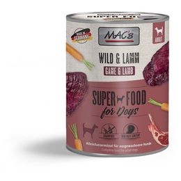 MAC's Dog Wild und Lamm Hunde-Nassfutter getreidefrei 6x800g