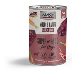 MAC's Dog Wild und Lamm Hunde-Nassfutter getreidefrei 6x400g