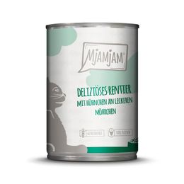 MjAMjAM delizi&ouml;ses Rentier mit H&uuml;hnchen Katzen-Nassfutter getreidefrei 6x400g
