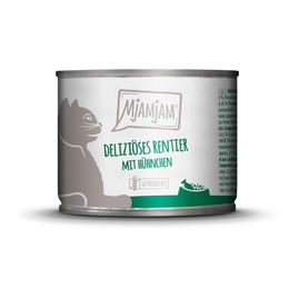 MjAMjAM delizi&ouml;ses Rentier mit H&uuml;hnchen Katzen-Nassfutter ohne Getreide 24x200g