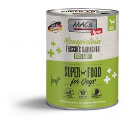 MAC's Dog Mono Kaninchen Hunde-Nassfutter getreidefrei 12x800g