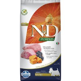 Farmina N&D Pumpkin Dog Lamm Adult Mini Hunde-Trockenfutter getreidefrei 7kg