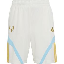 Adidas MESSI Fu&szlig;ballshorts Kinder - Gr&ouml;&szlig;e 140 - beige