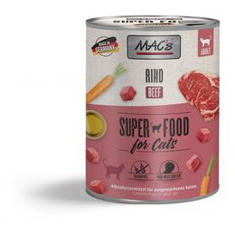 MAC's Cat Fleischmen&uuml; mit Rind Katzen-Nassfutter getreidefrei 12x800g