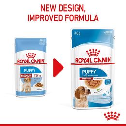 Royal Canin MEDIUM PUPPY Welpenfutter nass f&uuml;r mittelgro&szlig;e Hunde 10x140g