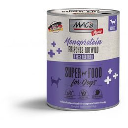 MAC's Dog Mono Rotwild Hunde-Nassfutter getreidefrei 6x800g