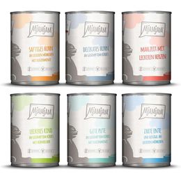 MjAMjAM leckere Mahlzeiten Mixpaket III Katzen-Nassfutter getreidefrei 24x400g