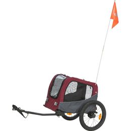 Trixie Fahrrad-Anh&auml;nger grau/rot S 56x64x61cm