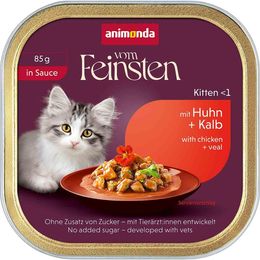 animonda vom Feinsten in Sauce Kitten mit Huhn + Kalb 32x85 g