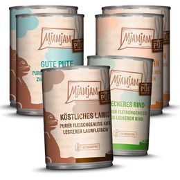 MjAMjAM Mixpaket V Purer Fleischgenuss Katzen-Nassfutter hoher Fleischanteil 24x400g
