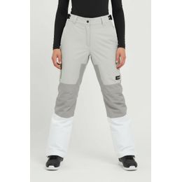 Skihose Icepeak "Icepeak CRETE", Damen, Gr. 44, N-Gr, grau (dust), Web, Obermaterial: 100% Polyester. Futter: 100% Polyester. Wattierung: 100% Polyester, Hosen Skihose, f&uuml;r Alpinski, Snowboard und Skilanglauf, mit Rei&szlig;verschluss