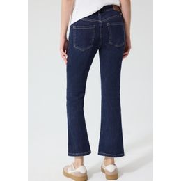 Skinny-fit-Jeans STREET ONE STUDIO, Damen, Gr. 24, L&auml;nge 28, dunkelblau wash, Jeans, 79% Baumwolle, 15% Polyester, 4% Elastomultiester, 2% Elasthan, unifarben, lang, Jeans, Middle Waist