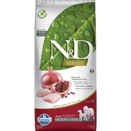 Farmina N&D Prime Dog Huhn Adult Medium Maxi Hunde-Trockenfutter getreidefrei 12kg