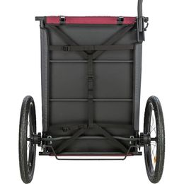 Trixie Fahrrad-Anh&auml;nger grau/rot M 66x74x76cm