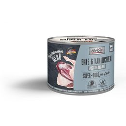 MAC's Cat Feinschmecker Men&uuml; Ente und Kaninchen Katzen-Nassfutter getreidefrei 6x200g