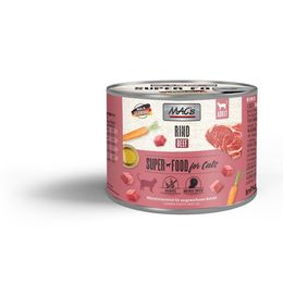 MAC's Cat Fleischmen&uuml; mit Rind Katzen-Nassfutter getreidefrei 12x200g