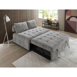 Schlafsofa "Kuno, B:140cm", taupe, B:140cm H:85cm T:109cm, 100% PES, ATLANTIC HOME COLLECTION, Sofas, Schlafsofa, 2-Sitzer Schlafsofa mit Sitztiefenverstellung (2x)