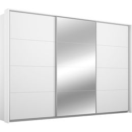 Kleiderschrank OTTO HOME "Mehrzweckschrank Aktenschrank M&ouml;bel Mietswohnung Schlafzimmer CORTONA", wei&szlig; (alpinwei&szlig;), B:278cm H:233cm T:64cm, Holzwerkstoff, Schr&auml;nke, Kleiderschrank, inkl. Passepartout und Zubeh&ouml;r, optionale Beleuchtung MADE IN GERMANY