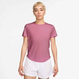 T-Shirt Nike "W NK TEMPO DF SS TOP", Damen, Gr. L, peony, reflective, Obermaterial: 100% Polyester, Shirts T-Shirt, mit reflektierendem Logo, atmungsaktiv, schnell trocknend