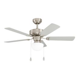 hofstein Eglo CADIZ Deckenventilator Nickel-Matt, 1-flammig