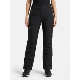 Skihose Icepeak "Icepeak CURLEW", Damen, Gr. 46, N-Gr, basic schwarz, Web, Obermaterial: 100% Polyester. Futter: 100% Polyester. Wattierung: 100% Polyester, Hosen Skihose, mit Rei&szlig;verschluss, windabweisend, wasserdicht und wasserabweisend