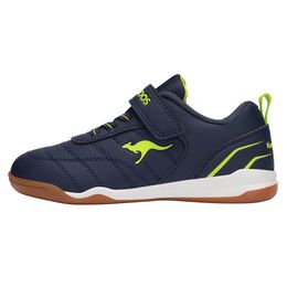 Kangaroos M&auml;dchen Sneaker "K-RIDYARD EV", Gr. 36dk navy, lime, Synthetik, Schuhe, Indoorschuh, Hallenschuh,nicht abf&auml;rbende Sohle