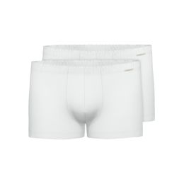 Retro Pants Ammann "2er Pack Retro Short Day Modern", Herren, Gr. L, wei&szlig;, Obermaterial: 93% Modal CMD. 7% Elasthan EL., Unterhosen