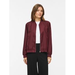 Vila Damen Blouson "VIPAPAYA L/S BOMBER JACKET - NOOS"port royale, Gr. 34, unifarben, Web, Obermaterial: 100% Polyester, Jacken, Kunstfaser